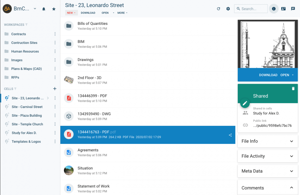Pydio | Cells for Architecture & Construction